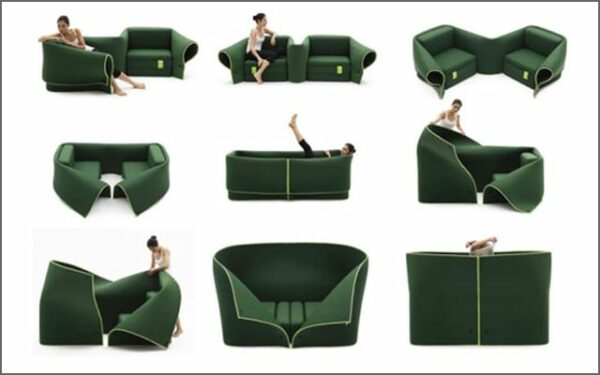 Mueble multifuncional para espacios pequeños
