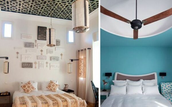 Ideas para decorar dormitorios con techos diferentes