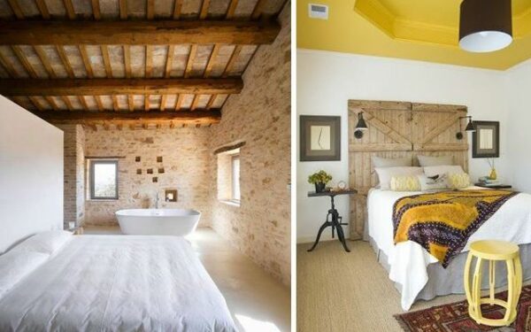 Ideas para decorar dormitorios con techos diferentes