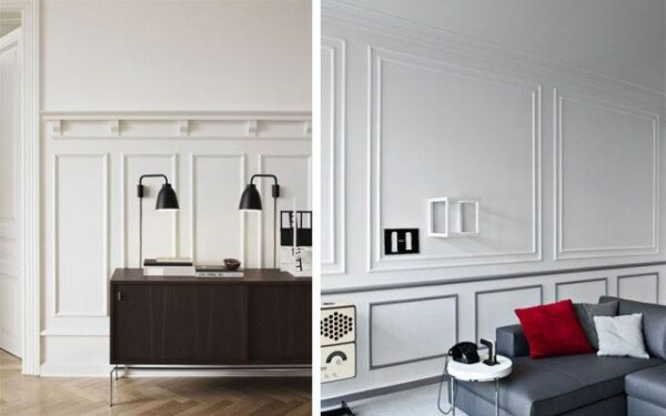 Cómo decorar casas con molduras de pared
