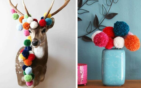 Decoración con pompones - Decofilia