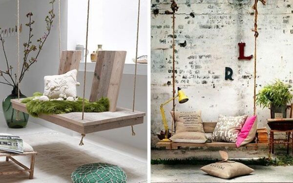 40 ejemplos para decorar con columpios