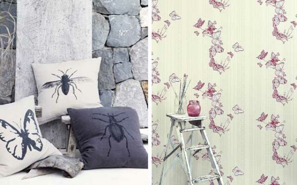 Los insectos en la decoración de interiores