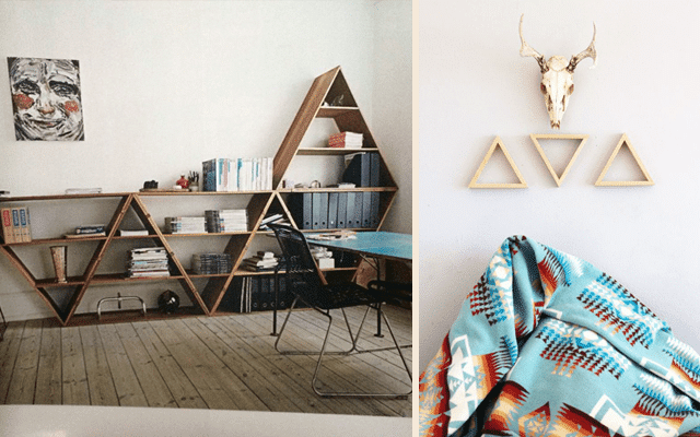 El triángulo en la decoración de interiores