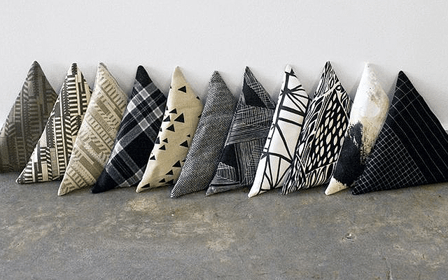 El triángulo en la decoración de interiores