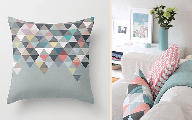 El triángulo en la decoración de interiores