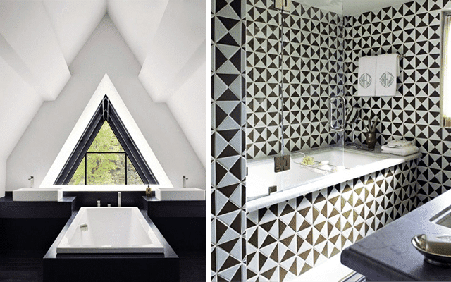 El triángulo en la decoración de interiores