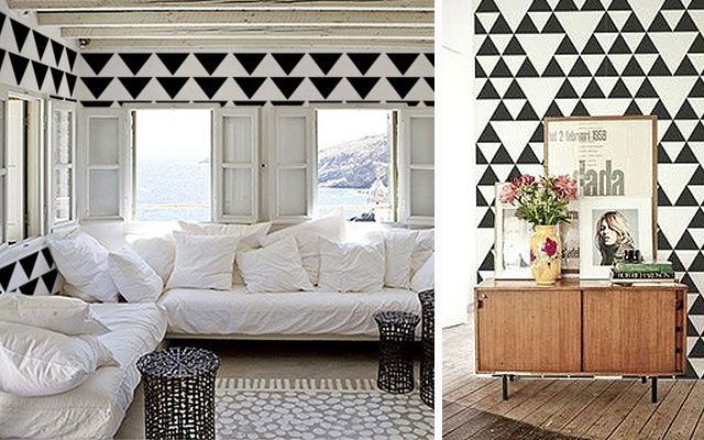El triángulo en la decoración de interiores