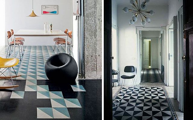 El triángulo en la decoración de interiores