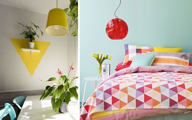El triángulo en la decoración de interiores