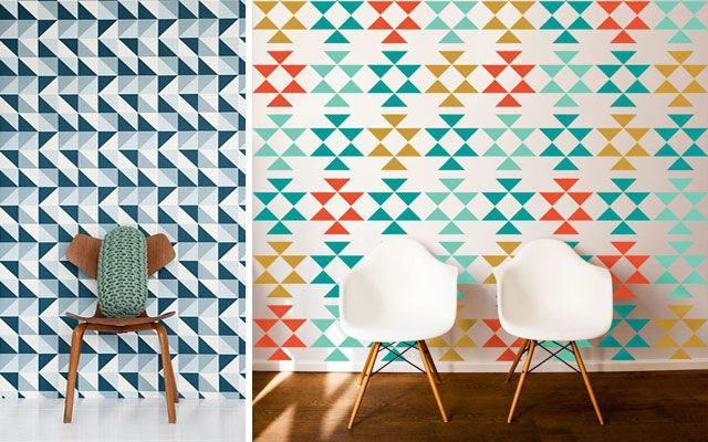El triángulo en la decoración de interiores