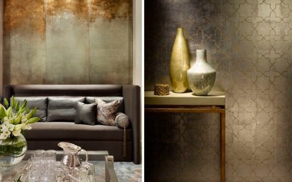 El color metalizado en la decoración de interiores