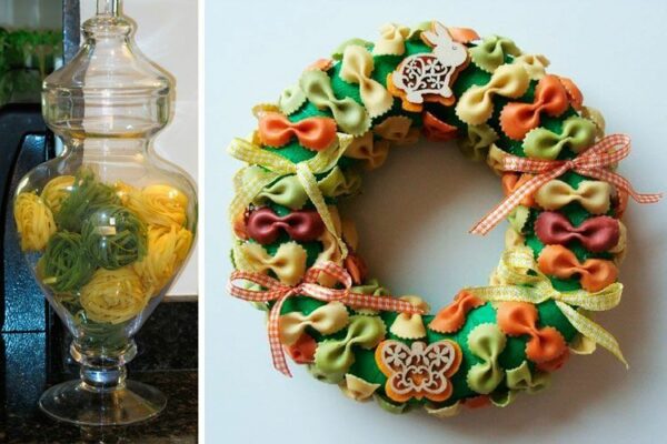 Ideas para decorar con pasta