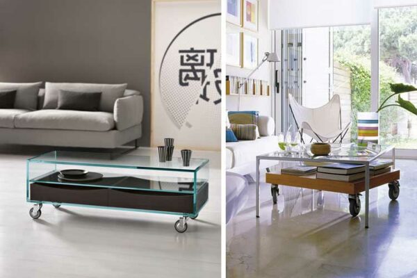 Muebles con ruedas para una vida móvil