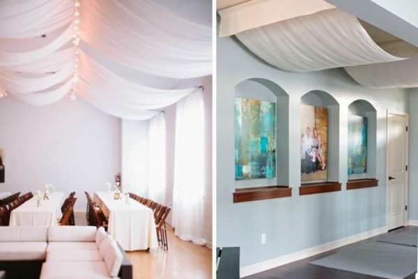 Techos decorados con telas