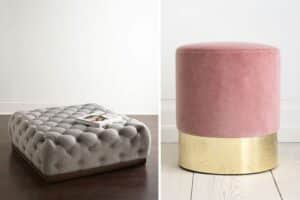 Tipos de pufs para decorar tu hogar