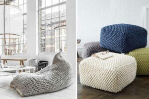 Tipos de pufs para decorar tu hogar