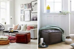 Tipos de pufs para decorar tu hogar