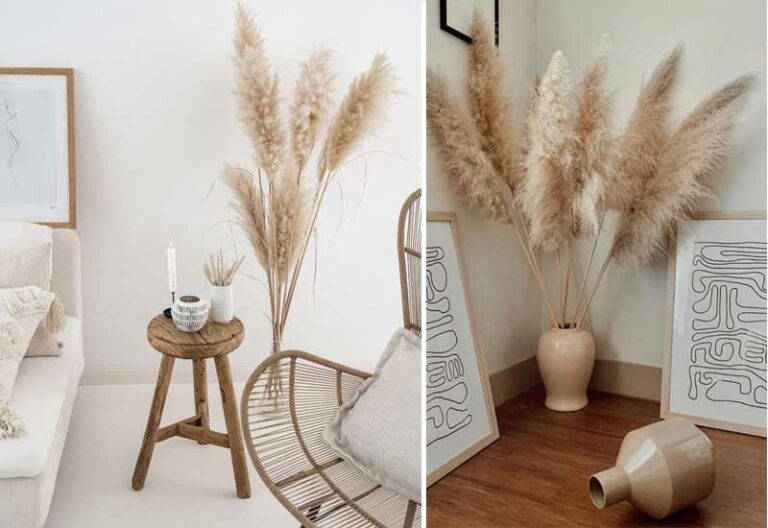 Ideas para decorar con hierba de la Pampa - Decofilia.com