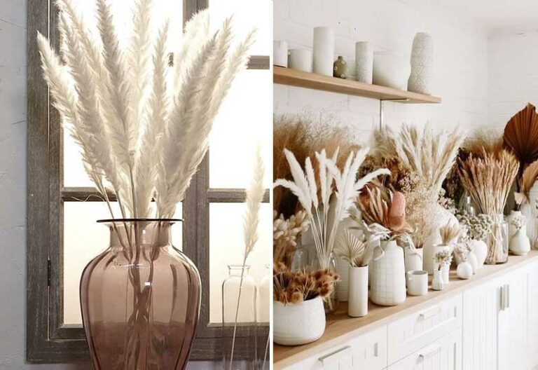 Ideas para decorar con hierba de la Pampa - Decofilia.com