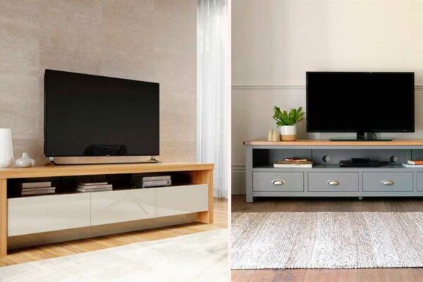 10 formas de colgar la TV en el salón - Decofilia.com