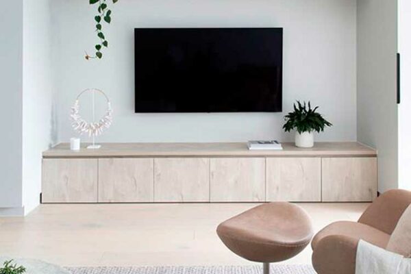 10 formas de colgar la TV en el salón - Decofilia.com